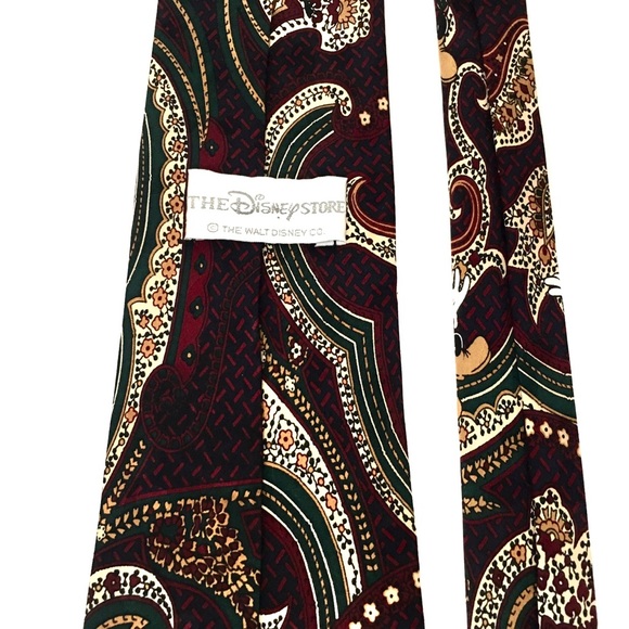 Disney | Accessories | The Disney Store Paisley Floral Mickey Mouse Tie ...